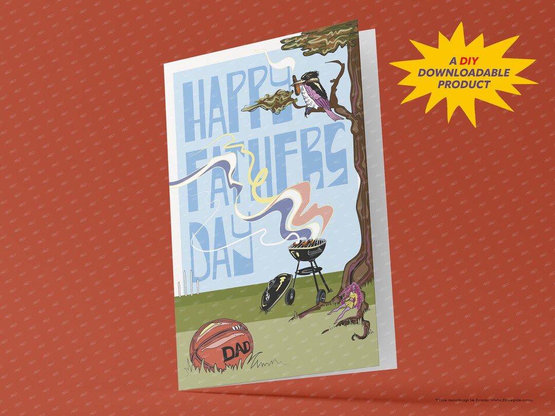 Fathers Day Football Card | Footy Inspired Fathers Day Card | AFL ...