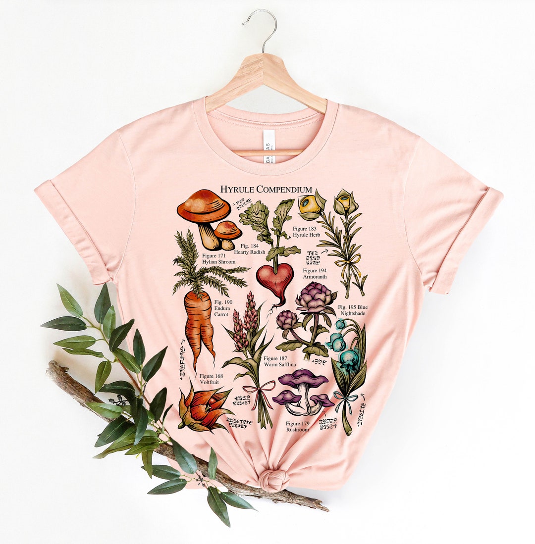 Hyrule Compendium Shirt,hyrule Flora Shirt, Gift for Plant Lover,hyrule ...
