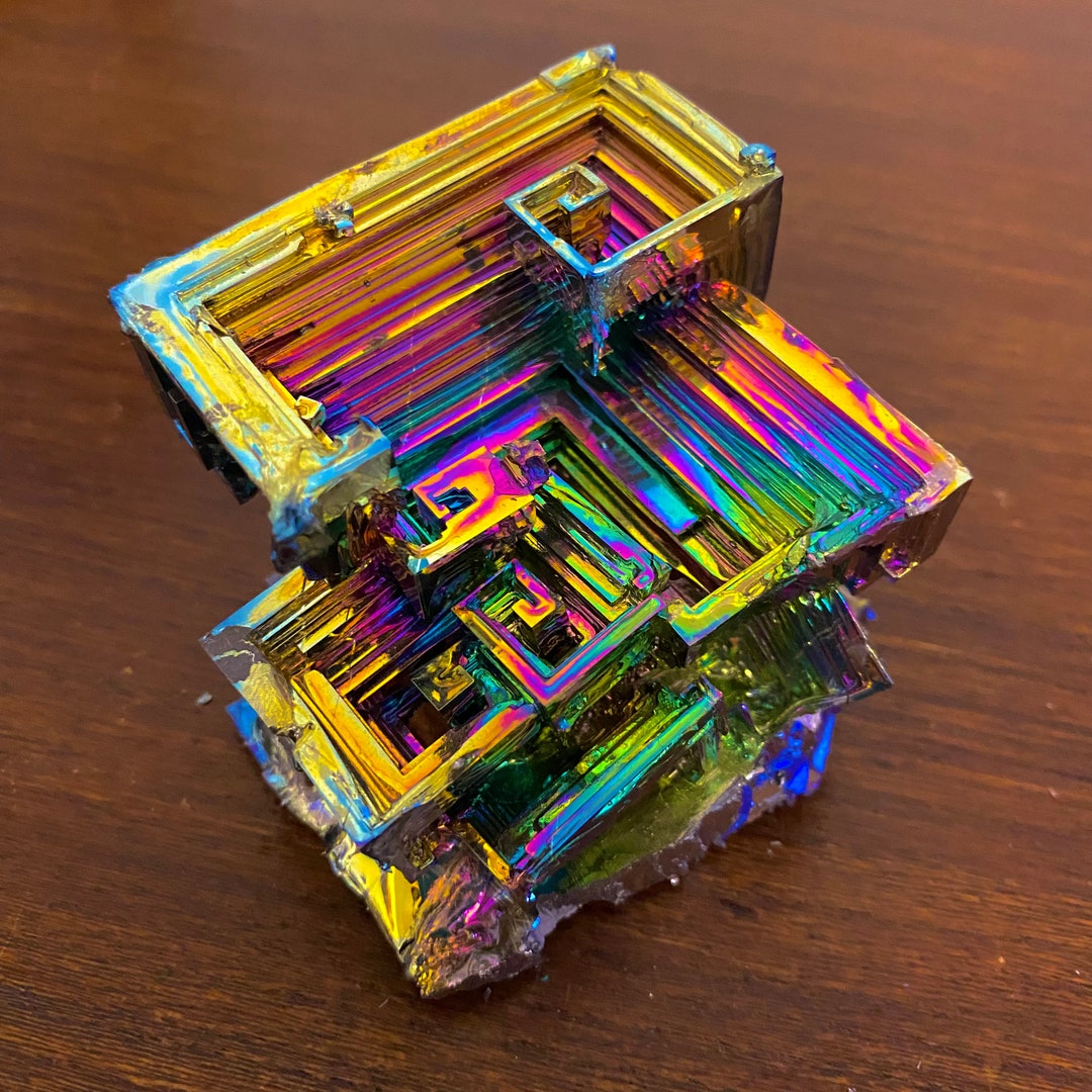 Beautiful Very Large Colorful Bismuth Crystal Quantity 1 Size 9.5cm ...