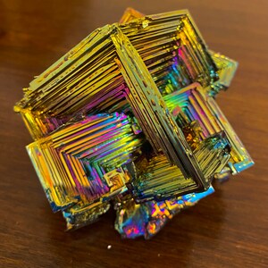 Beautiful Giant Colorful Bismuth Crystal Cluster Quantity 1 Size 125mm ...
