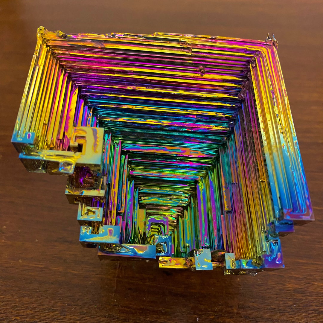 Beautiful Giant Colorful Bismuth Crystal Quantity 1 Size 10.2cm from ...