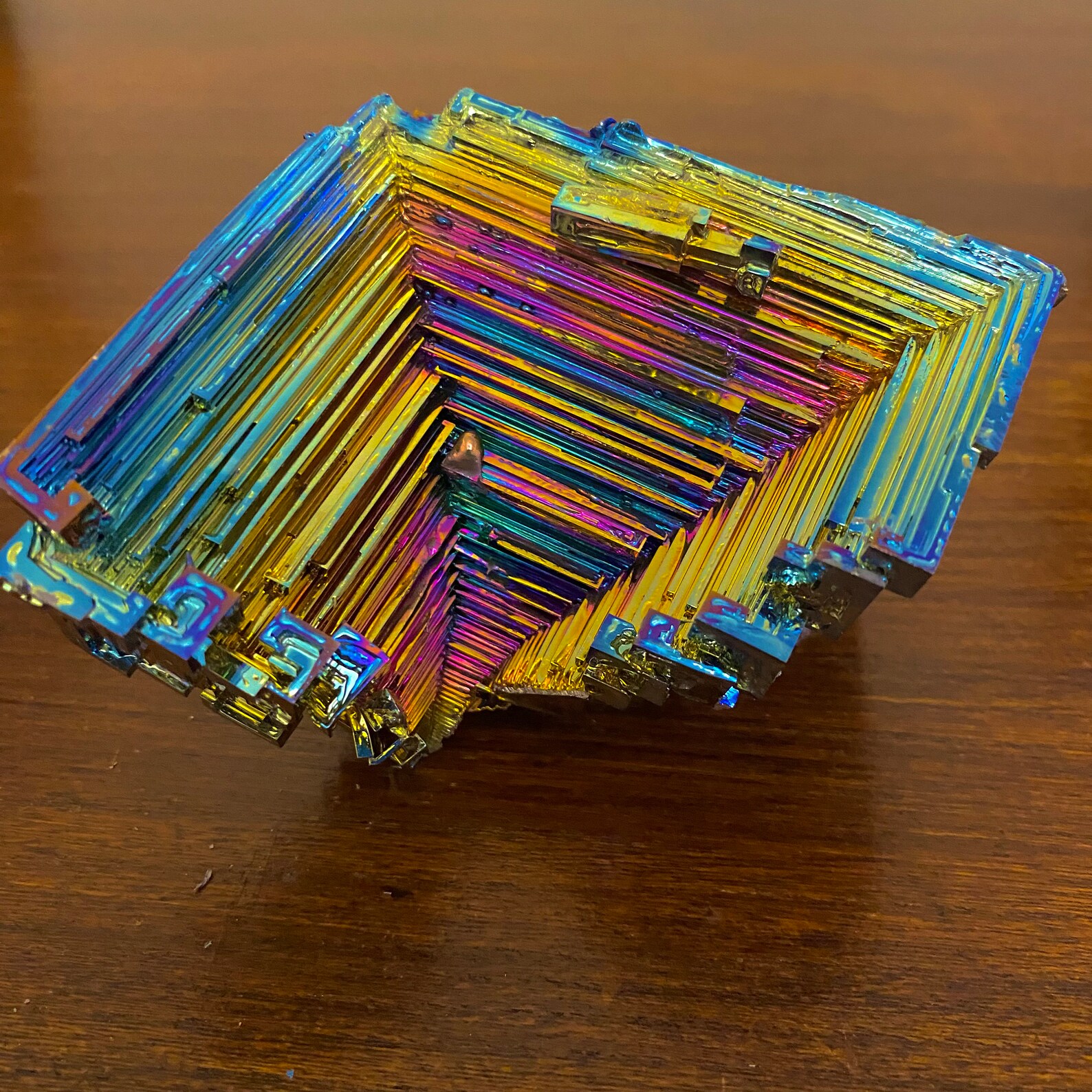 Beautiful Giant Colorful Bismuth Crystal - Quantity - 1 - Size - 11.5cm ...
