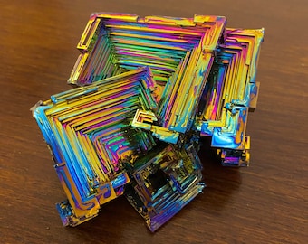 Beautiful Giant Colorful Bismuth Crystal - Quantity - 1 - Size - 11.5cm ...