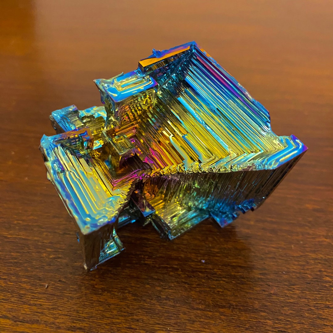 Beautiful Very Large Colorful Bismuth Crystal - Quantity - 1 - Size - 7 ...