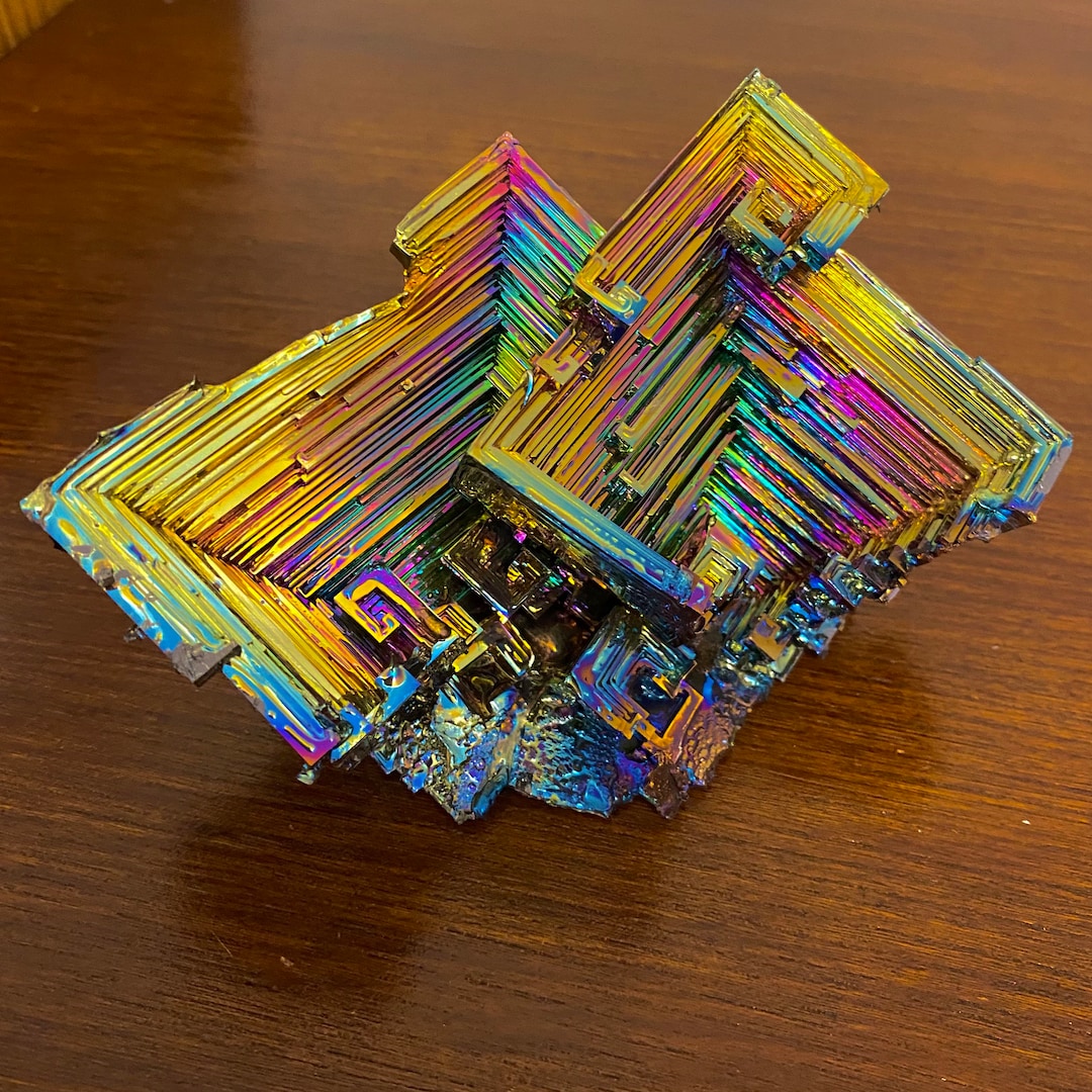 Beautiful Rare Giant Colorful Bismuth Crystal Cluster - Quantity - 1 ...