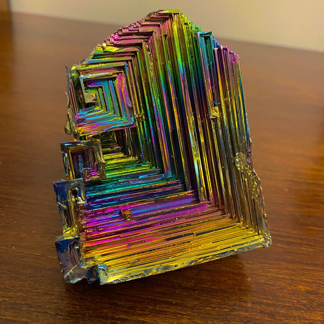 Beautiful Very Large Colorful Bismuth Crystal - Quantity - 1 - Size - 9 ...