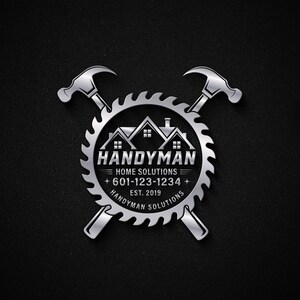 Custom Construction Logo Design: Handyman, Roofing, Real Estate - Etsy