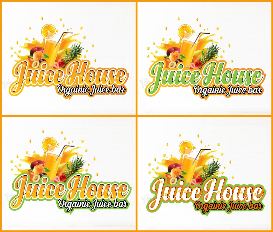 Juice Logo Design | Fruit Logo | Fresh Juice | Organic Juice | Organic ...