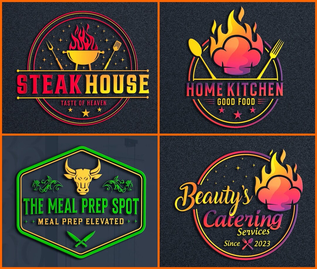 I Will Design Restaurant Logo, Food Logo, Bar Logo, BBQ Logo, Barbecue Logo, Smoke Logo, Beer ...