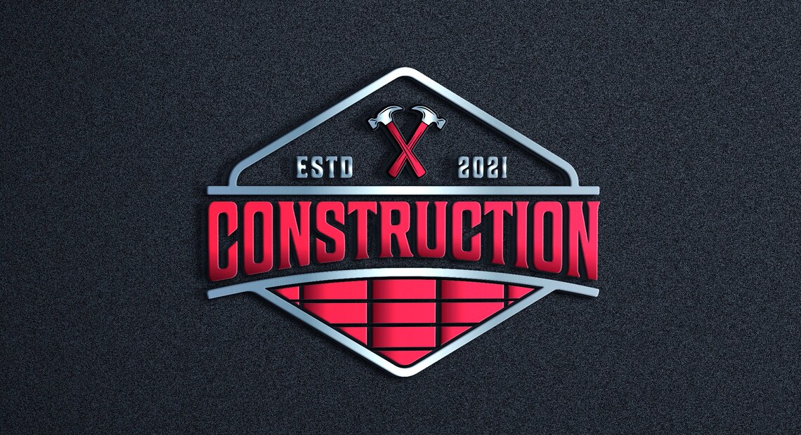 Custom Construction Logo | Construction Logo Design | Hammer Logo ...
