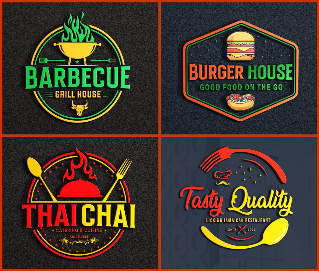 Restaurant Logo Food Logo Fast Food Logo Beer Logo Wine Logo Bar Logo