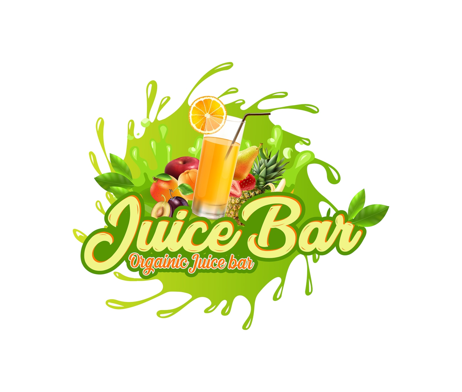 Juice Logo | Juice Shop | Smoothies Shop Logo | Fresh Juice | Salad ...