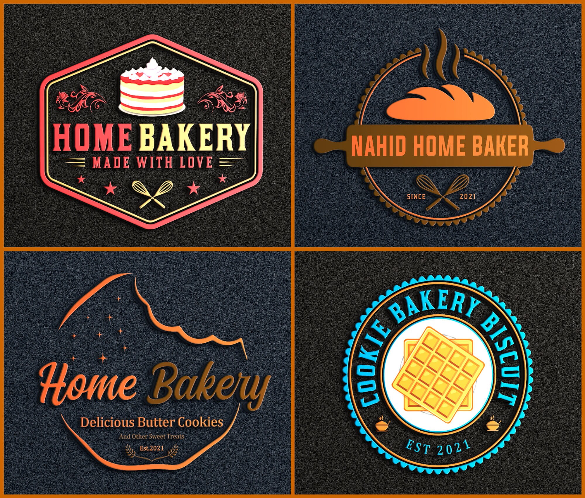 Bakery Logo Biscuit Logo Sweets Logo Cupcake Logo Cake Logo Food Logo ...