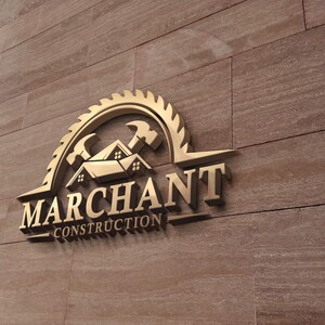 Custom Construction Logo | Construction Logo Design | Hammer Logo ...