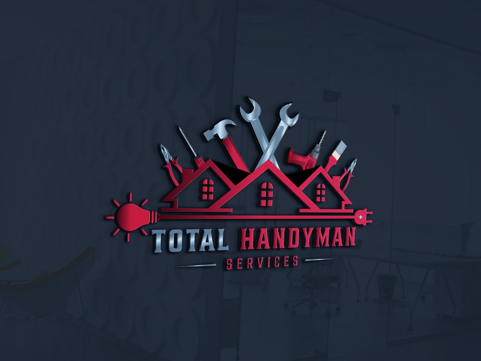 Handyman Services Logo Design | Tools Man Logo | Roofing Logo ...