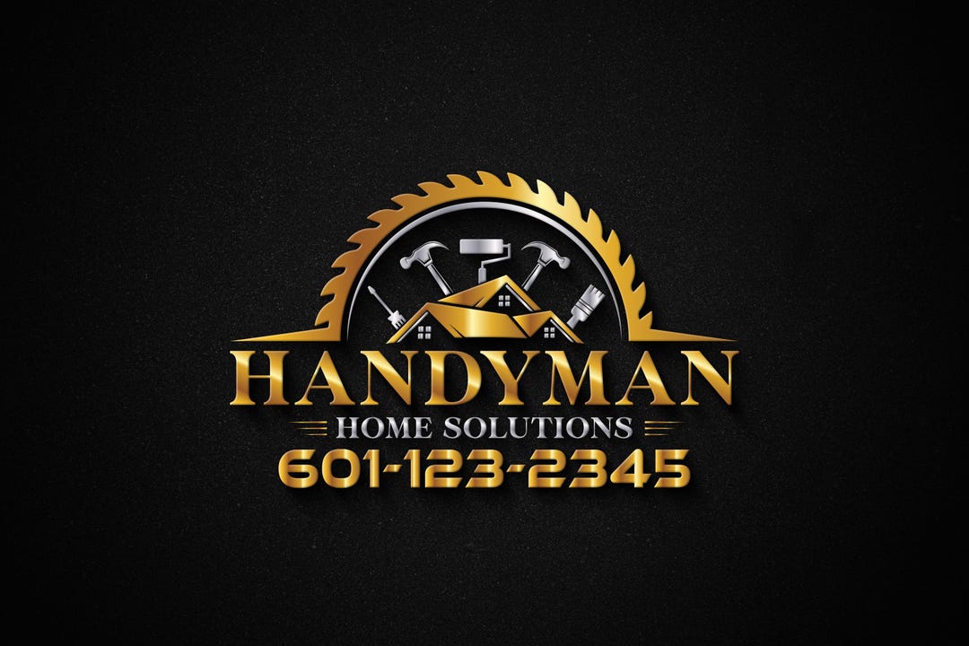 Custom Handyman Logo Design: Construction, Roofing, Real Estate ...