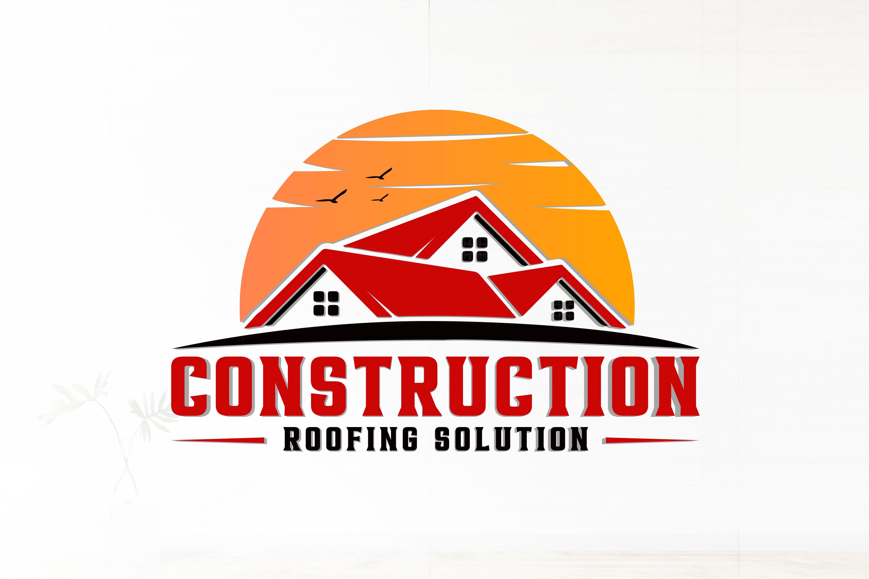 Roofing Logo Construction Logo Real Estate Roofing - Etsy