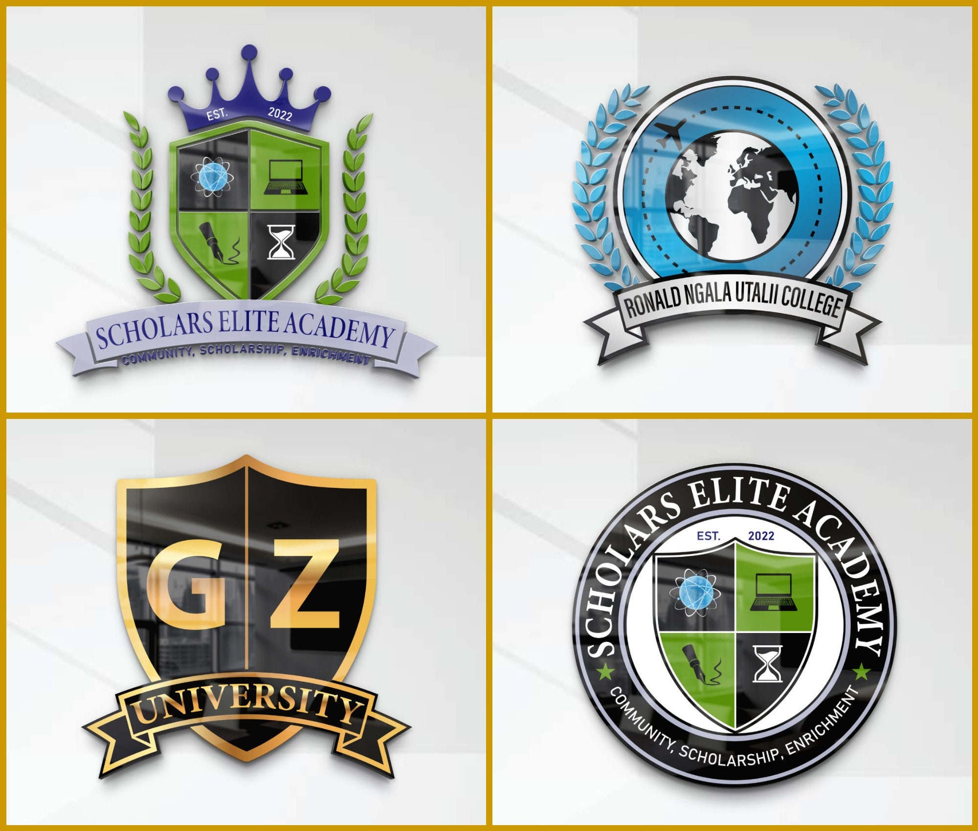I Will Design Education Logo University Logo Institution - Etsy