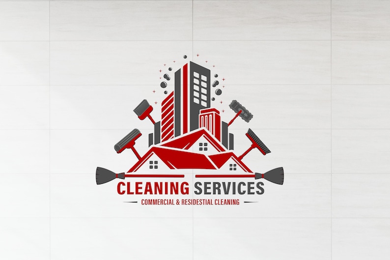 Custom Cleaning Service Logo Design | Professional Cleaning Business ...