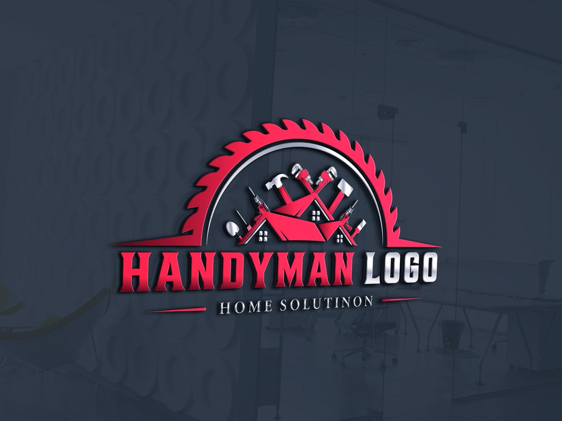 Construction Logo Handyman Logo Handyman Services Home - Etsy