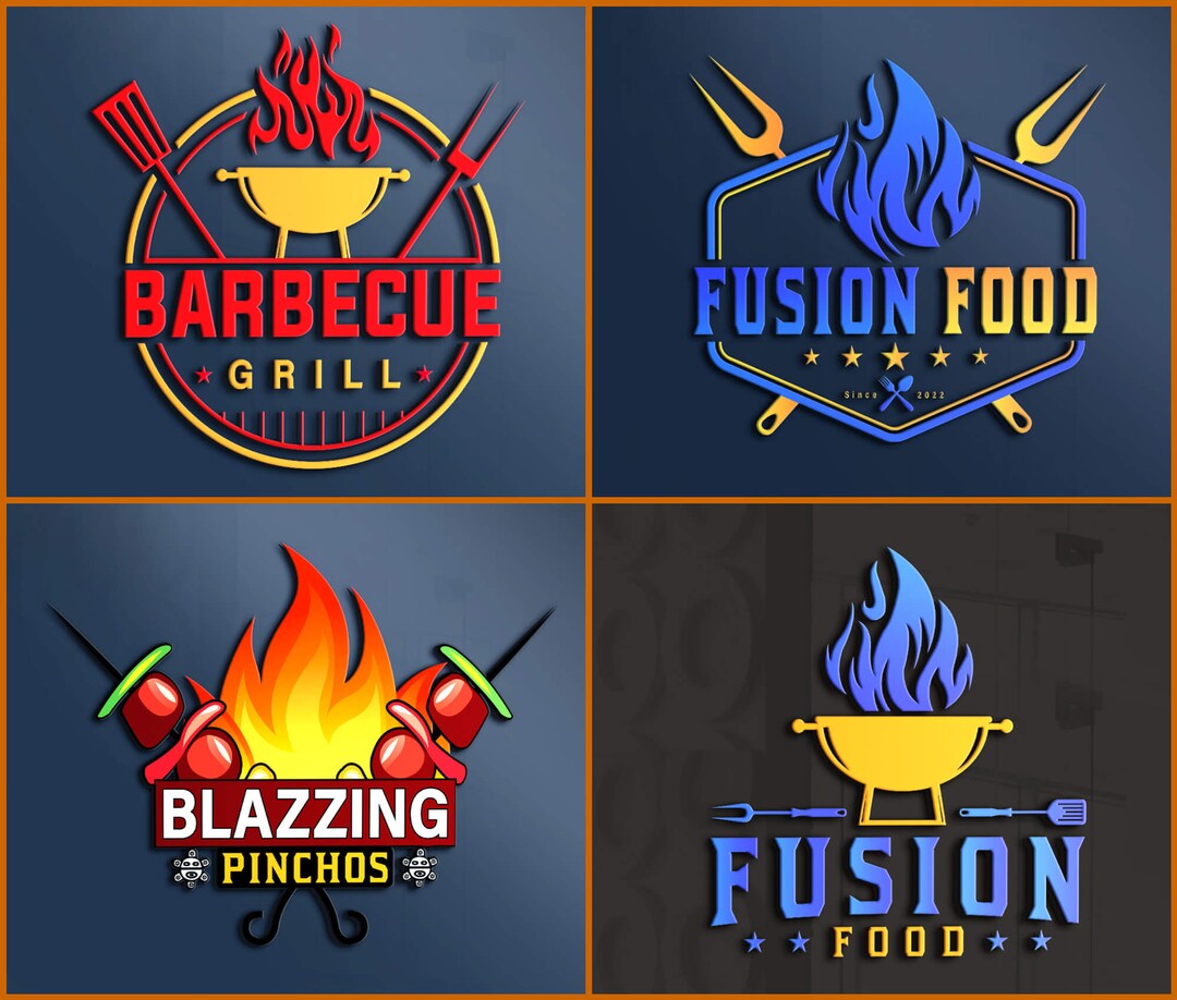 I Will Design BBQ Logo,barbecue Logo,bbq Logo,grill Logo,barbecue Grill Logo,barbecue Restaurant ...