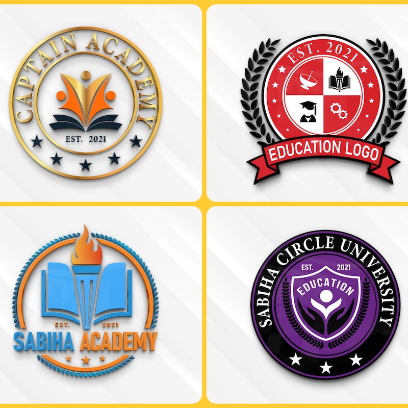 Blue School Logo - Etsy UK