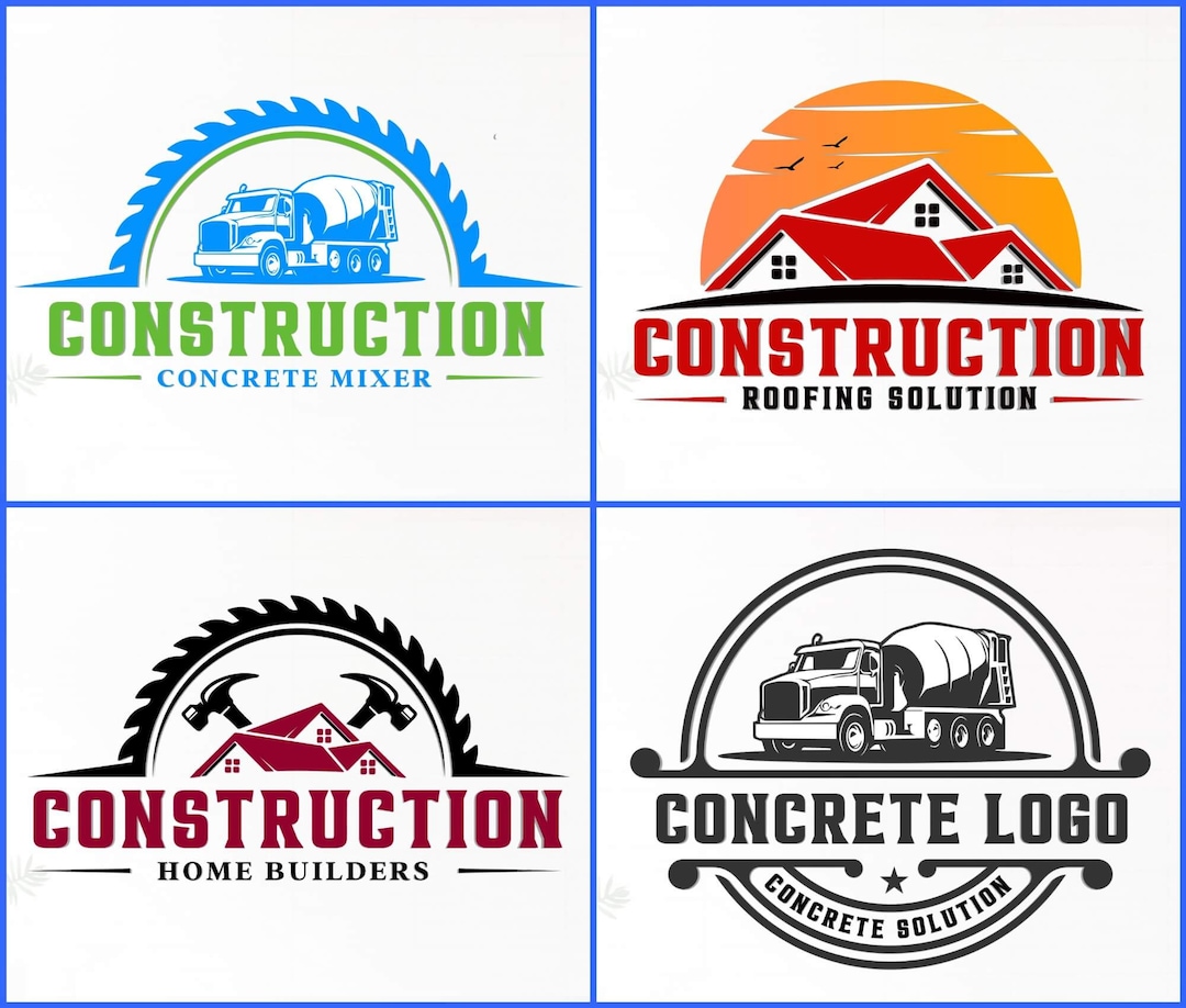 Custom Concrete Logo | Construction Logo | Handyman Logo ...