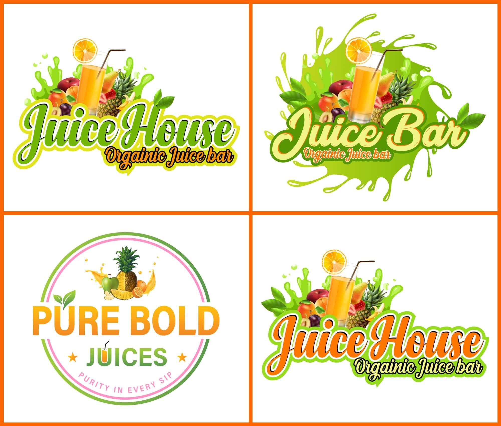 Juice Bar Logo Juice Logo Restaurant Logo Custom Juice Logo Design ...