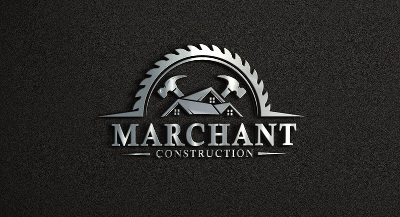 Custom Construction Logo Construction Logo Design Hammer - Etsy
