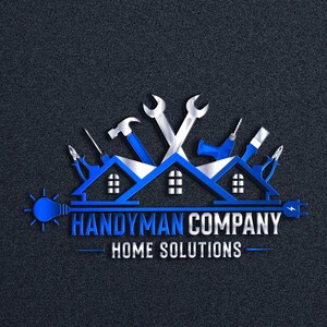 Custom Handyman and Construction Logo Design | Roofing Logo | Home ...