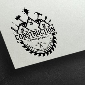 Custom Handyman & Construction Logo Design | USA Construction Logo ...