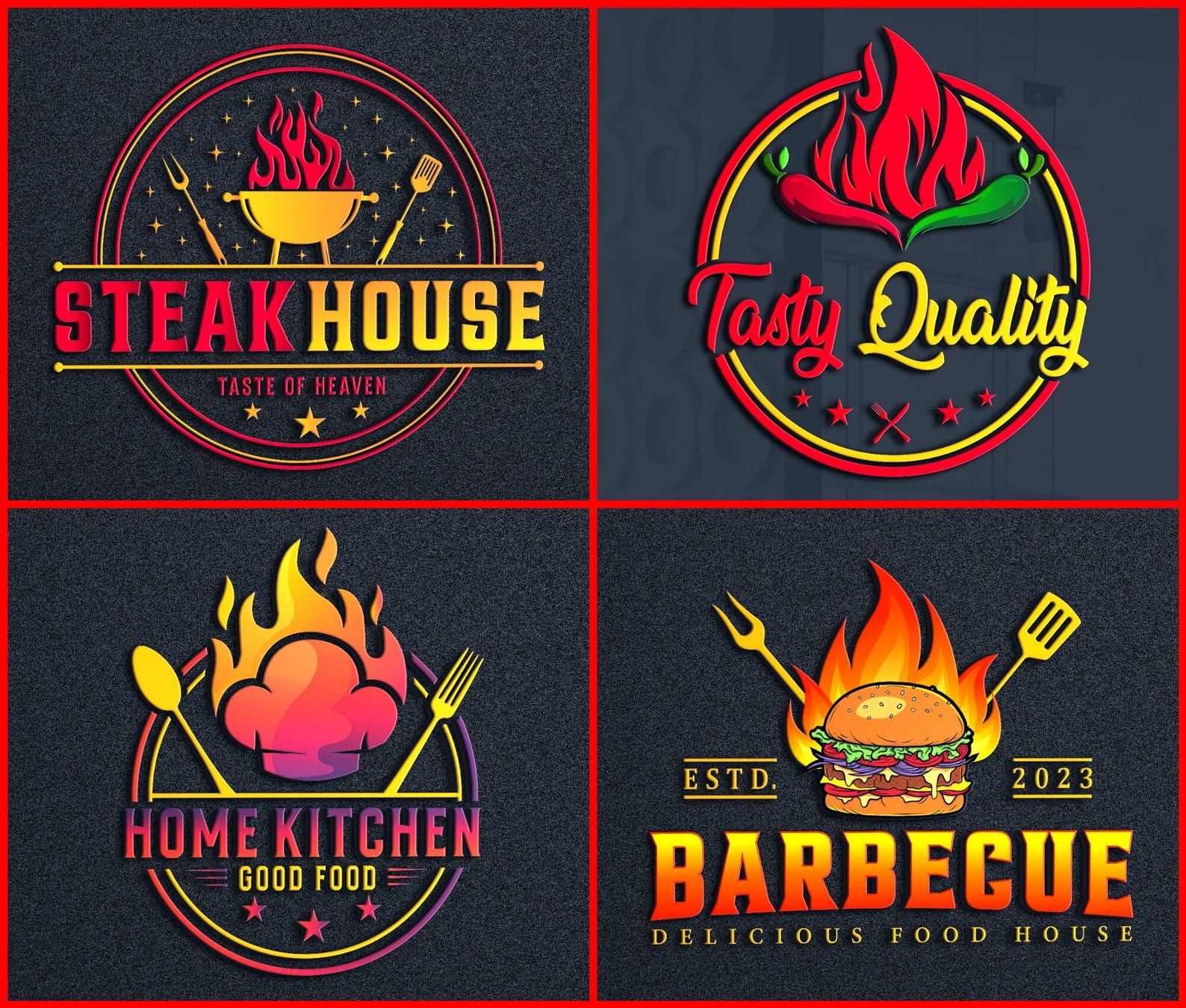 Custom Restaurant Logo Design | Restaurant Logo | Food Logo | Kitchen ...