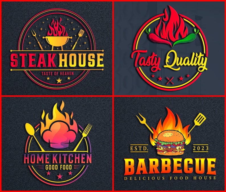 Custom Restaurant Logo Design Restaurant Logo Food Logo - Etsy