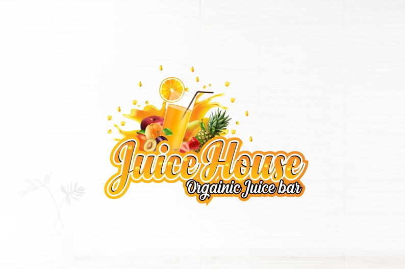 I Will Create Custom Juice Logo Design Fruit Logo Fresh - Etsy