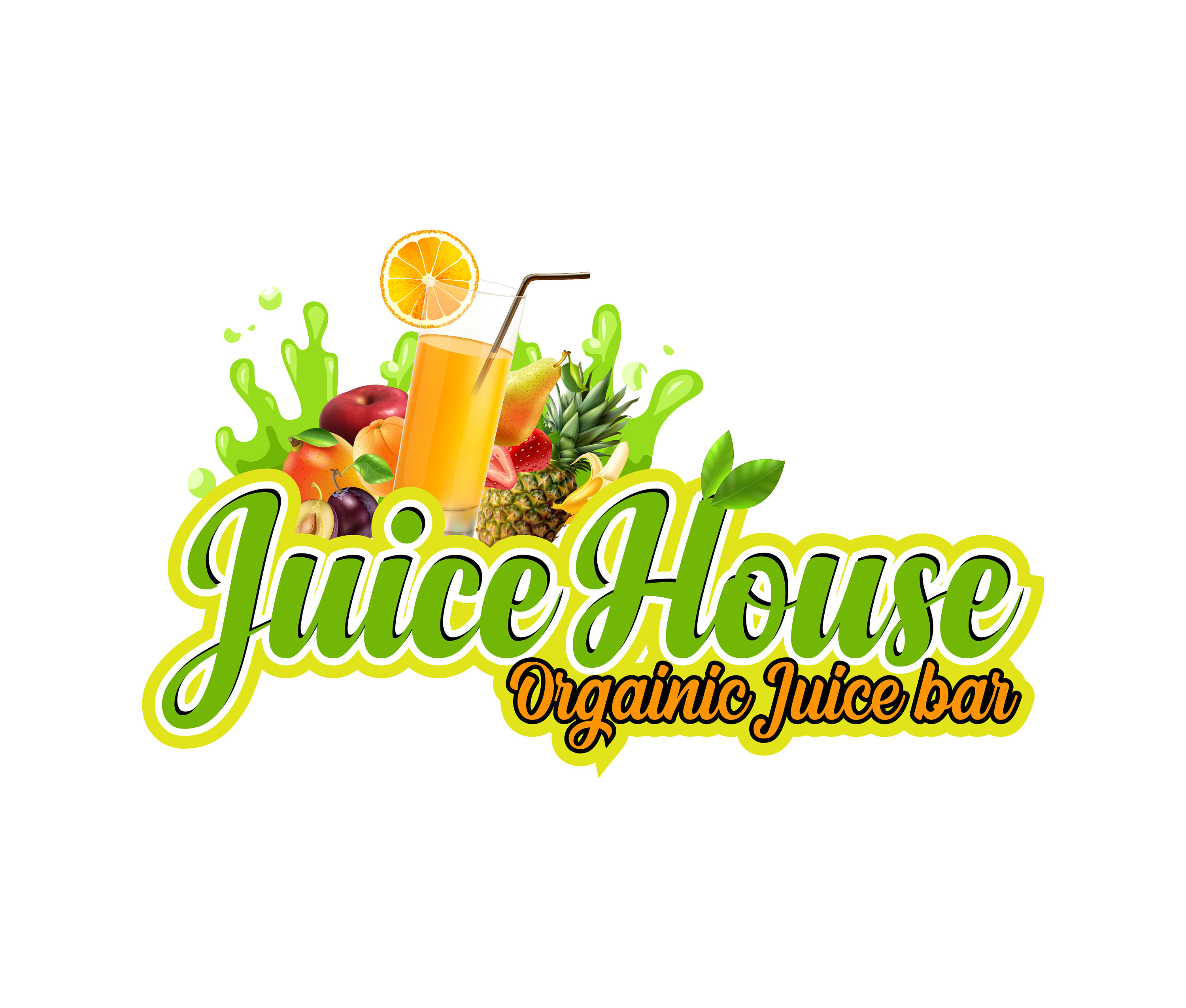 Juice Logo Juice Shop Smoothies Shop Logo Fresh Juice Salad Organic Food Vegetable Logo Restaurant Logo Food Logo Etsy UK