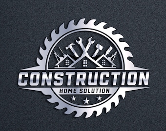 House Construction Logo, DIY Logo Template, House Builders Logo, Home ...