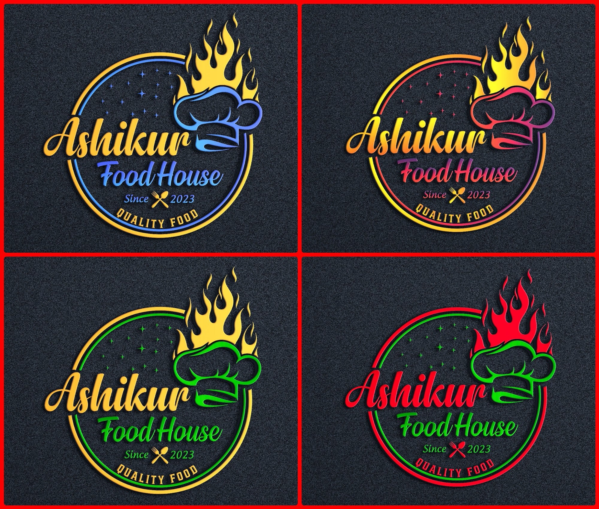 I Will Design Custom Restaurant Logo and Food Logo Within 24 Hours - Etsy