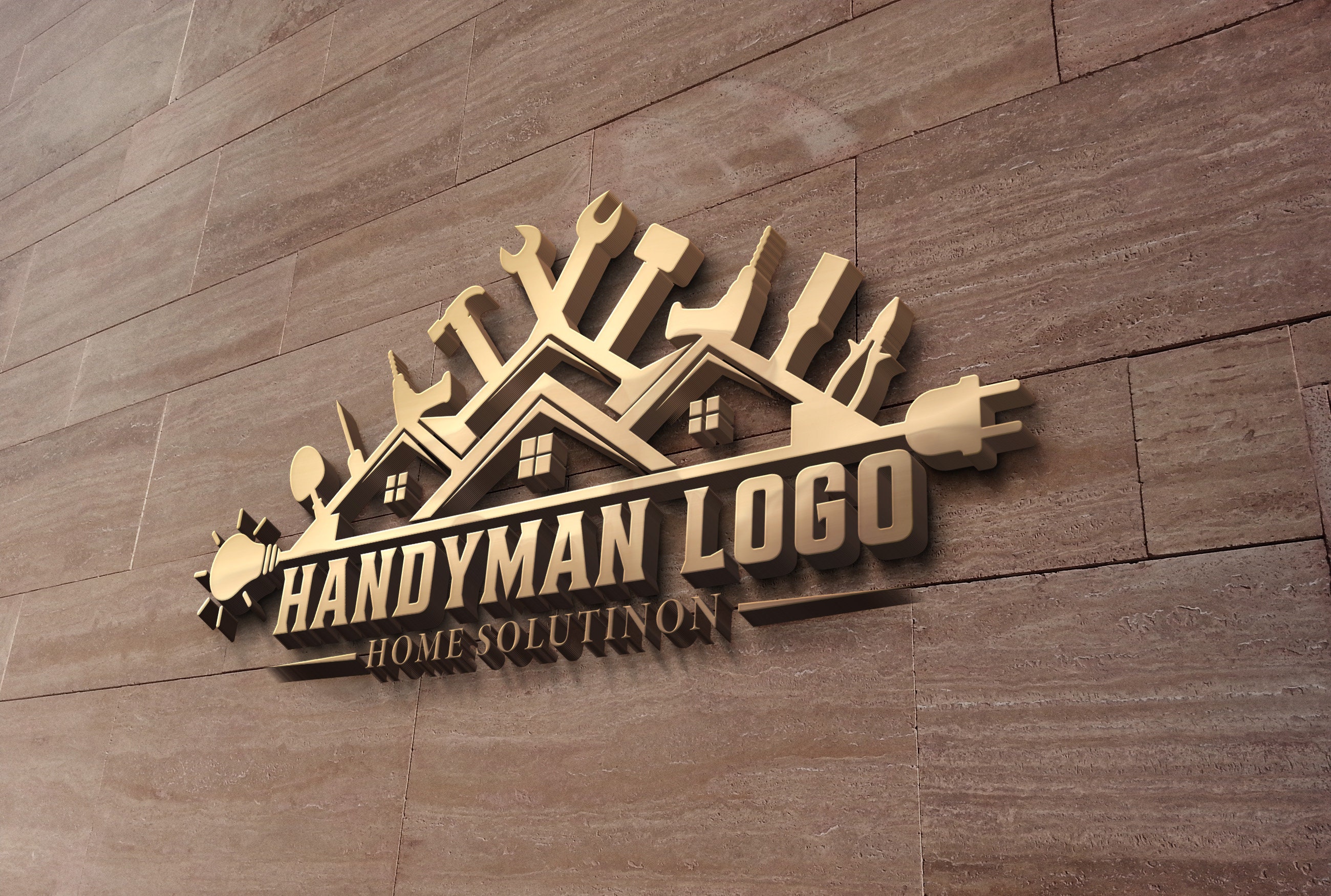 Construction Logo | Handyman Logo | Construction Logo Design | Roofing ...