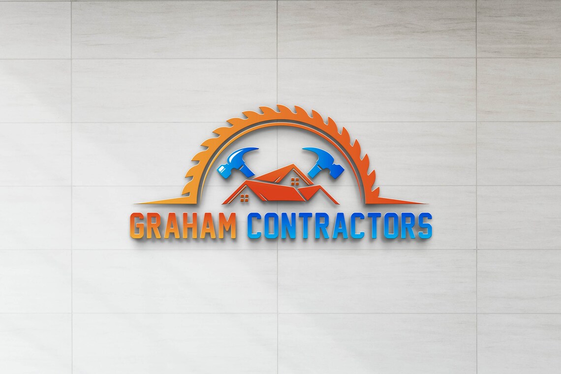 Custom Construction Logo | Construction Logo Design | Hammer Logo ...