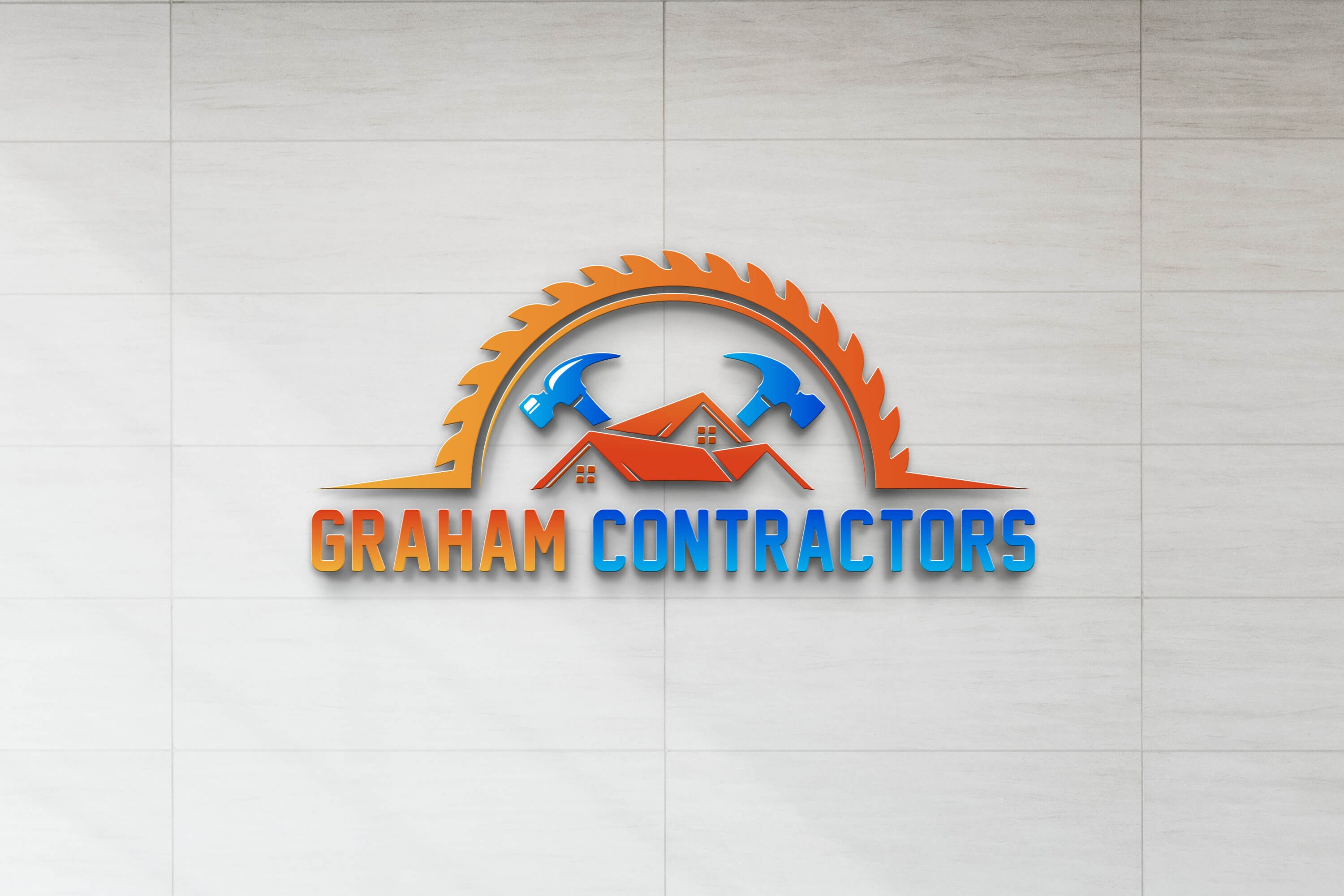 Custom Construction Logo Construction Logo Design Hammer - Etsy