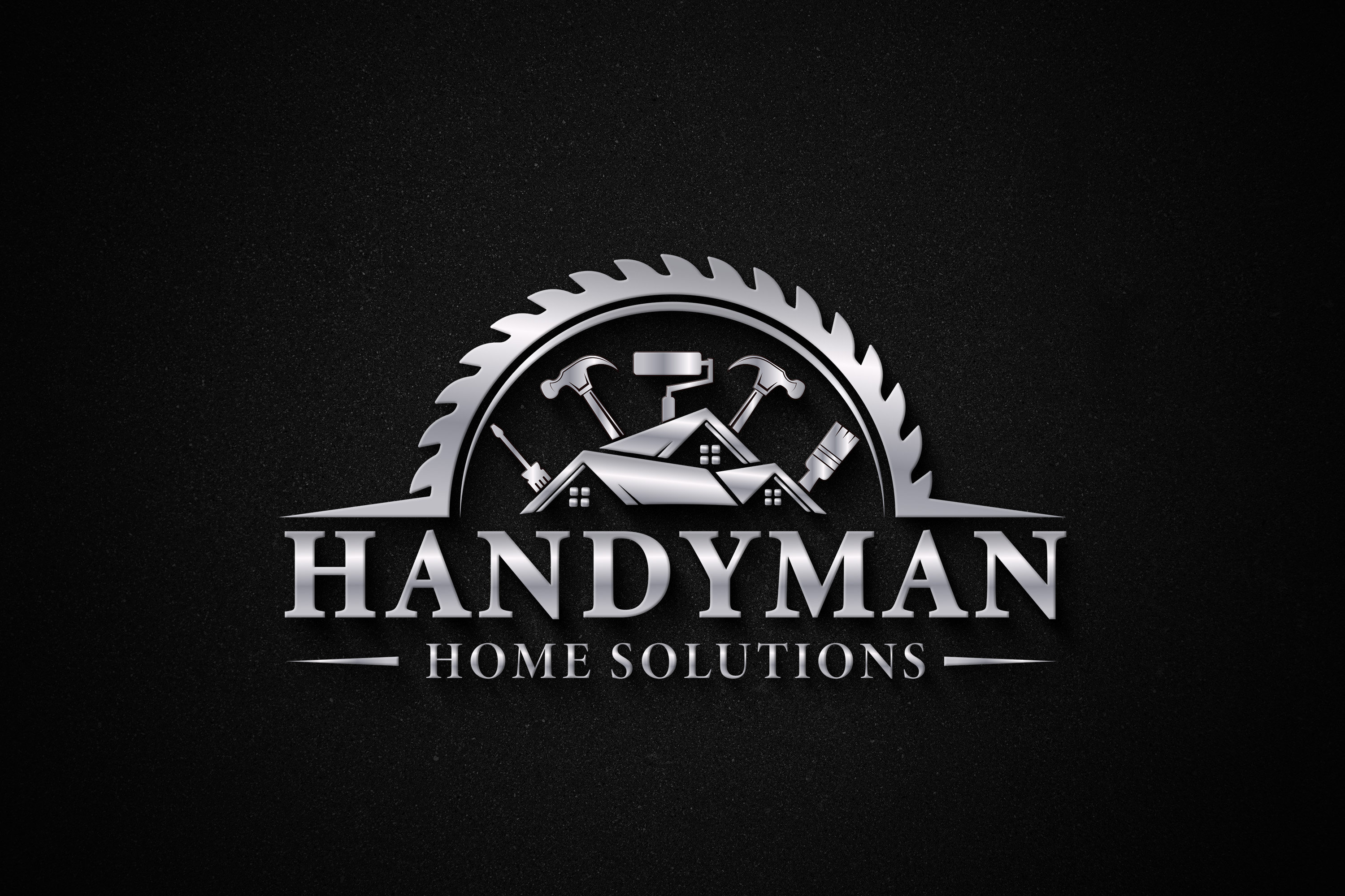 Handyman Hardware Logo Handyman Services Round Vector Design For Your