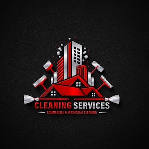 Custom Cleaning Service Logo Design: Professional Maid Branding - Etsy