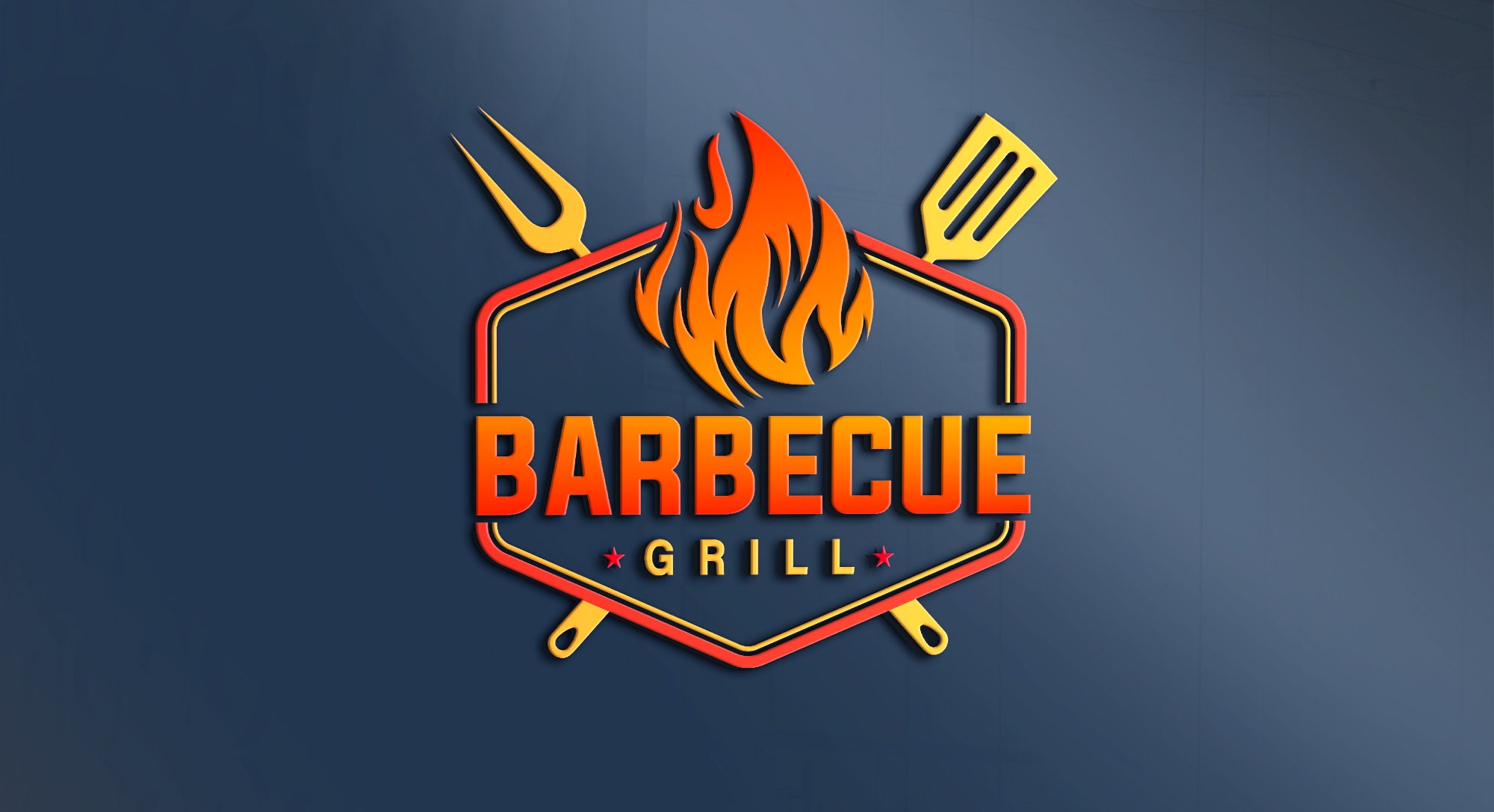 Restaurant Logo | Grill Logo | Bbq Logo Design | BBQ Chicken Logo | BBQ Smoker | Grill Logo ...