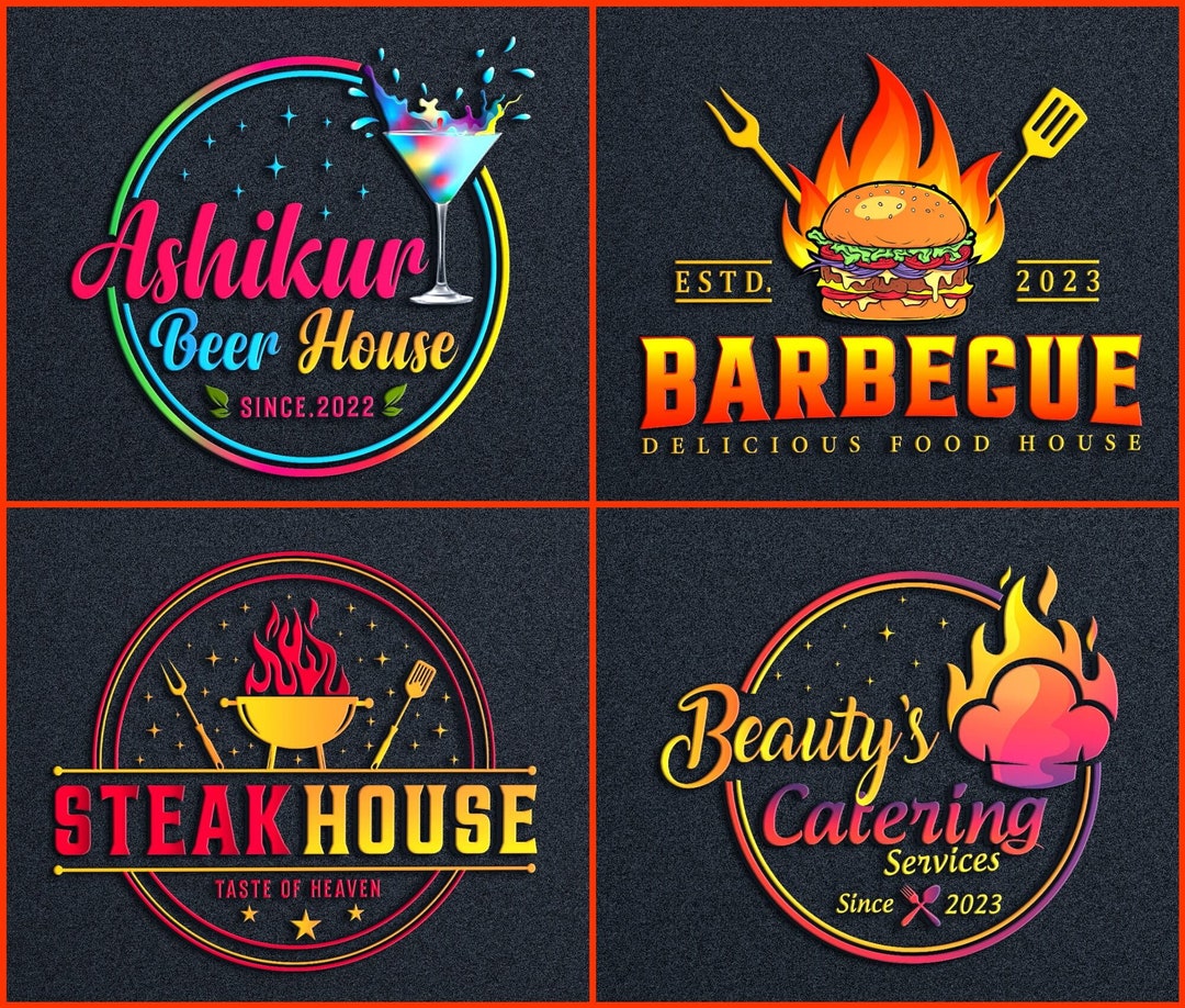 Custom Restaurant Logo Design | Restaurant Business | Food Logo Design ...