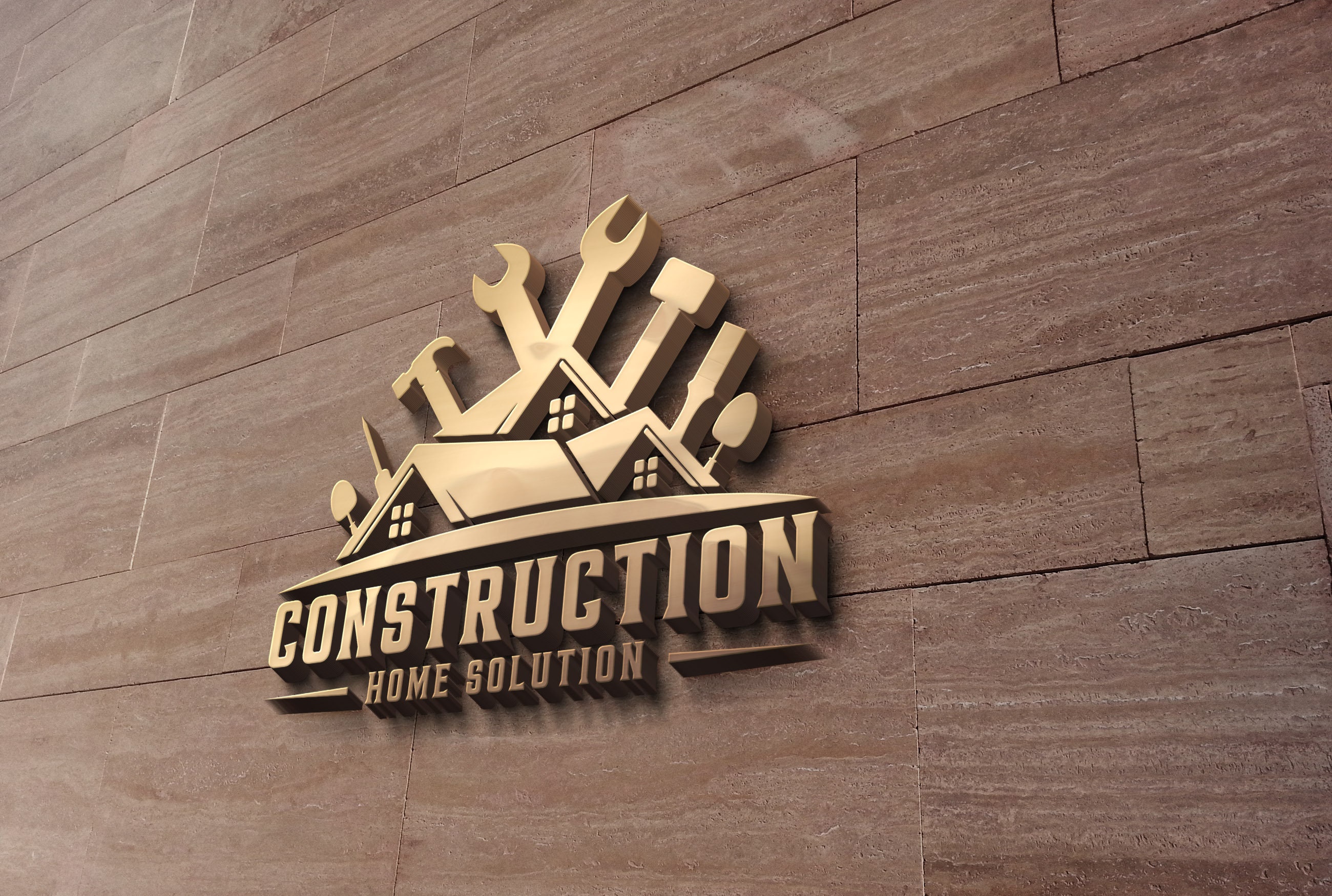 Construction Logo Design Handyman Logo Home Improvement Home Repair ...