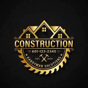 Custom Handyman & Construction Logo Design | USA Construction Logo ...