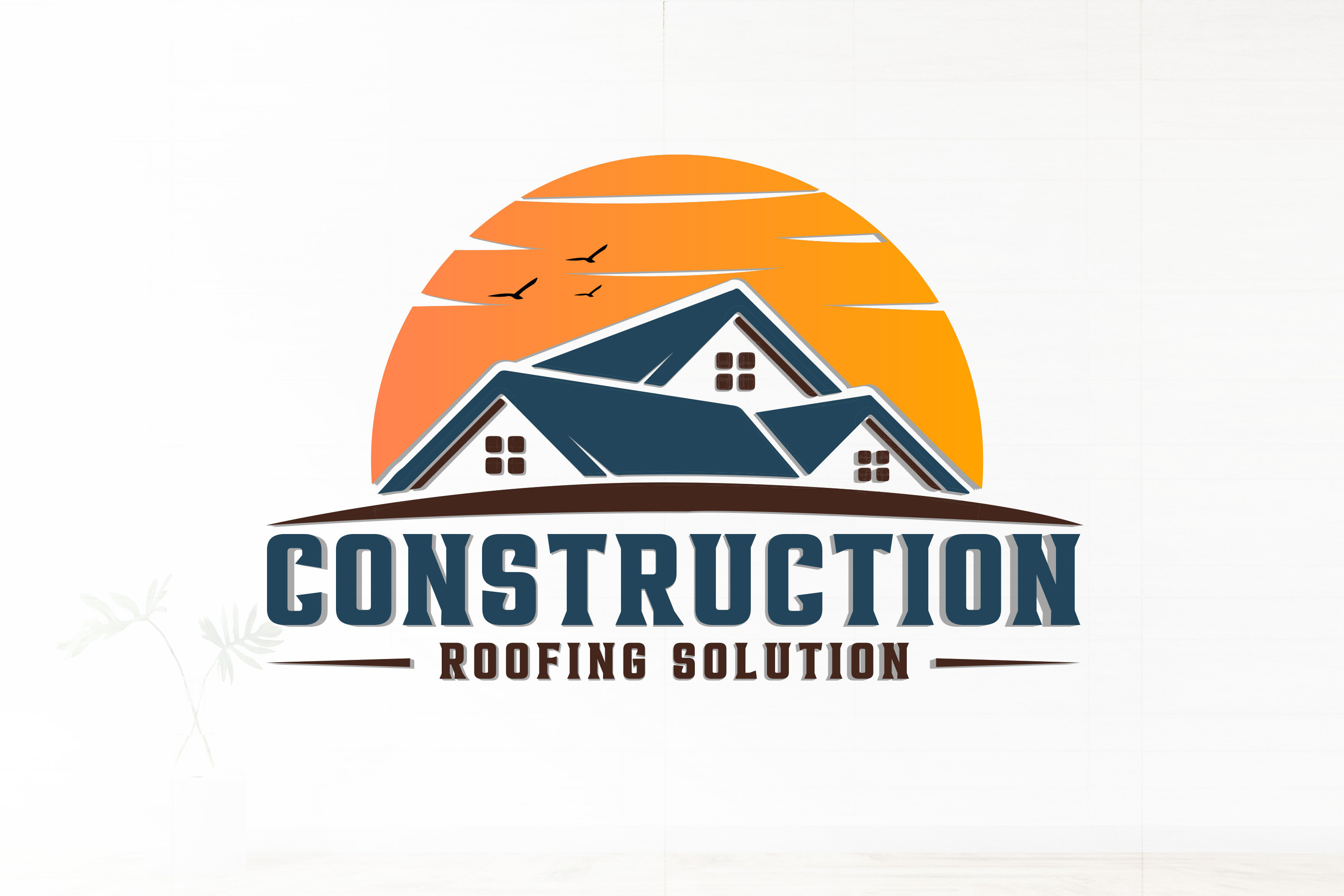 Roofing Logo Construction Logo Real Estate Roofing - Etsy