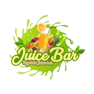 Juice Logo | Fresh Juice | Healthy Food | Organic Food Logo ...