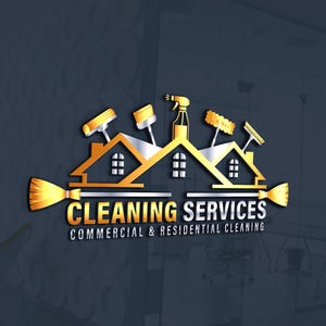 Custom Cleaning Service Logo Design | Unique House Cleaning Logo ...