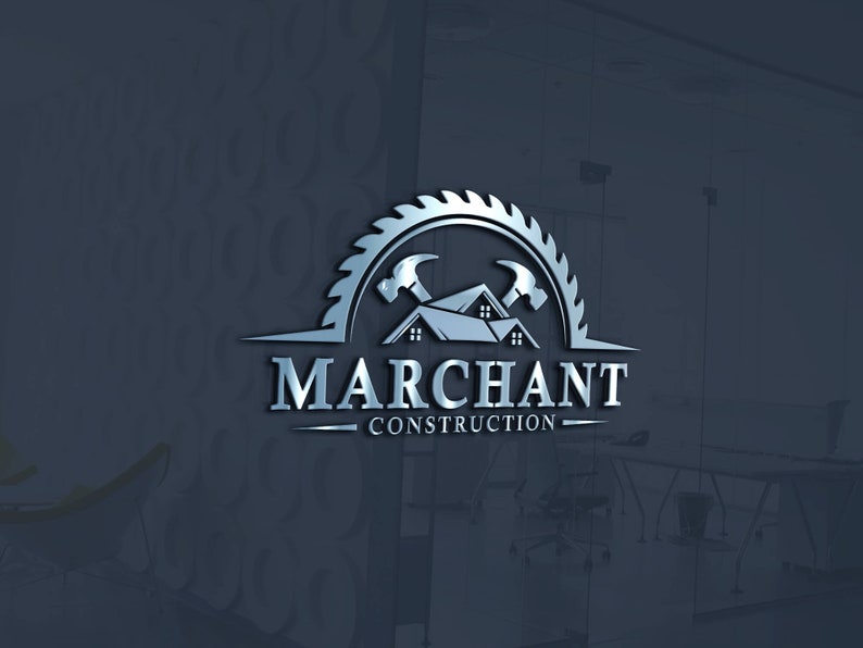 Custom Construction Logo Construction Logo Design Hammer - Etsy